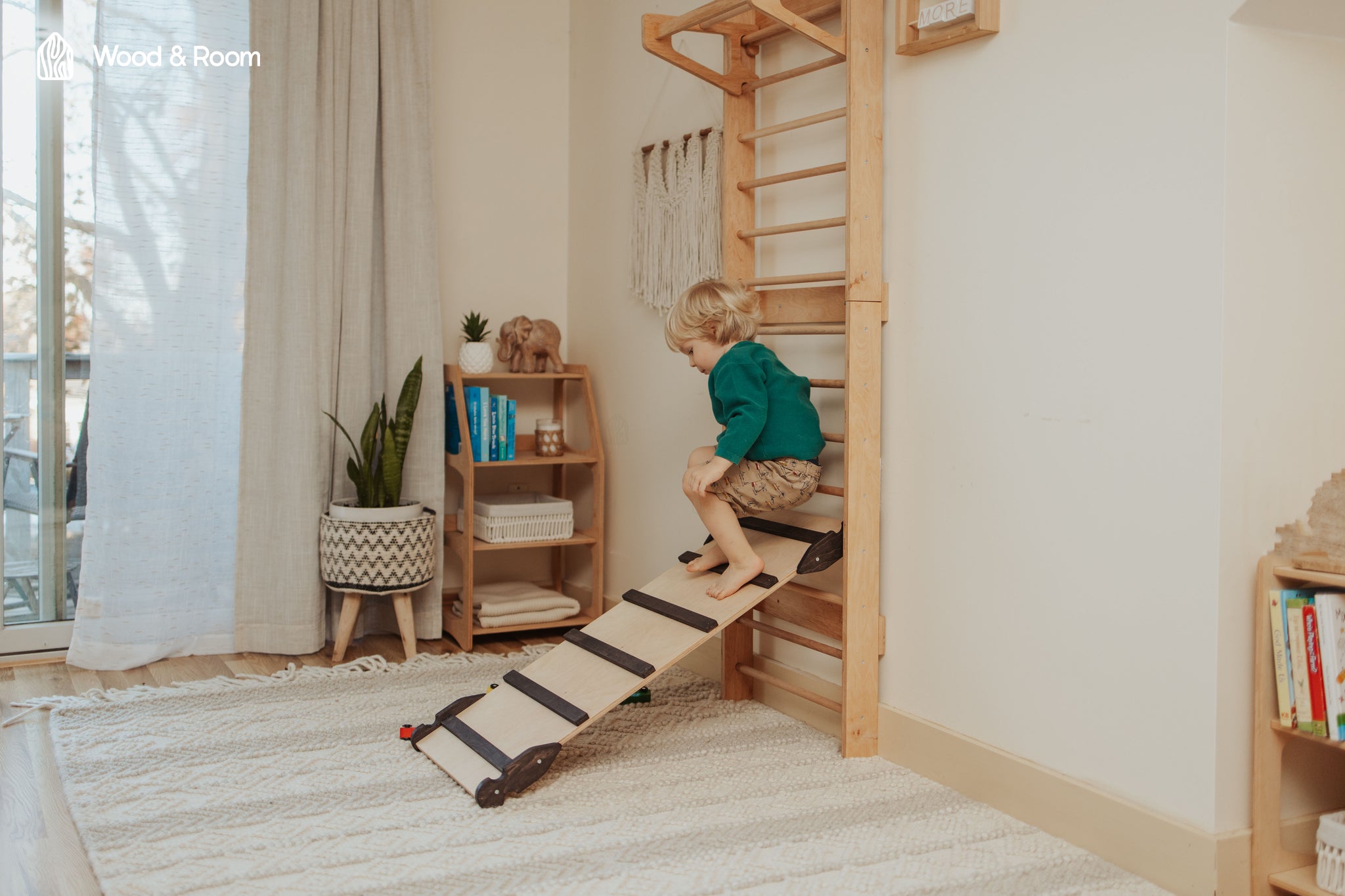 Wooden Montessori Climbing Wall for Kids – Woodandroom
